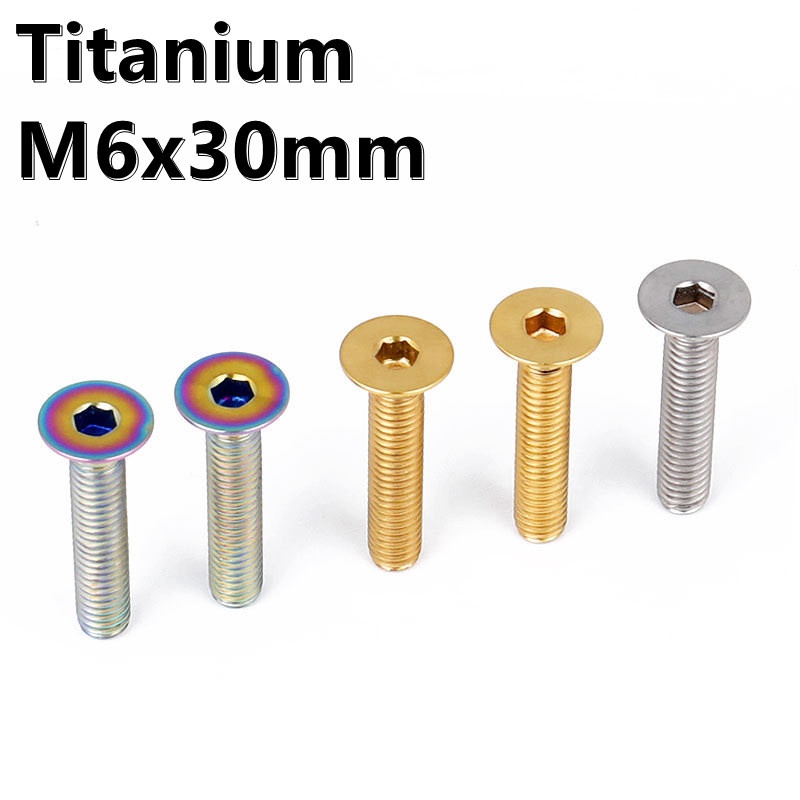 สกรูสเต็มไทเทเนียม Ti M6X30 มม. สําหรับจักรยานเสือภูเขา 1 ชิ้น | Shopee ...