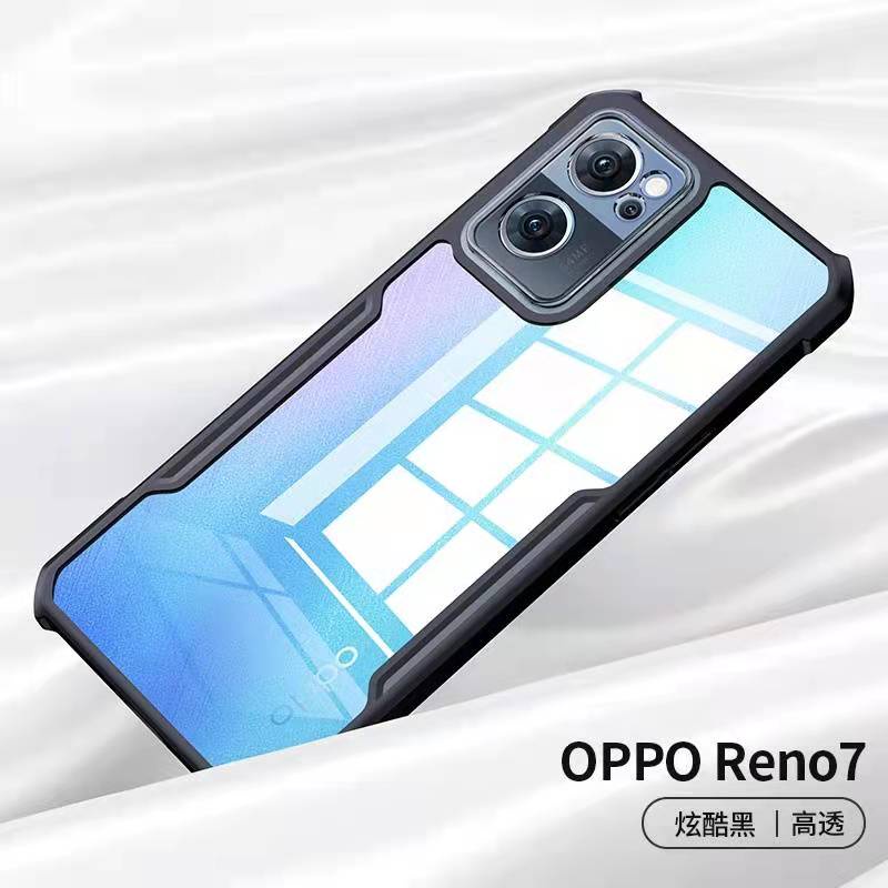 Reno8Z 5Gตรงรุ่น(พร้อมส่งในไทย)เคสกันกระแทกขอบสีหลังใสOPPO A96 5G/Reno7Z 5G/Reno7 5G/Reno7Pro 5G ...