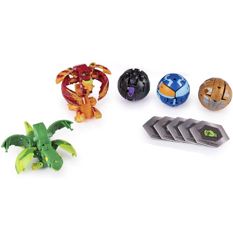 Bakugan Battle Pack 5 Pack Ventus Phaedrus Pyrus Hydranoid Battle ...