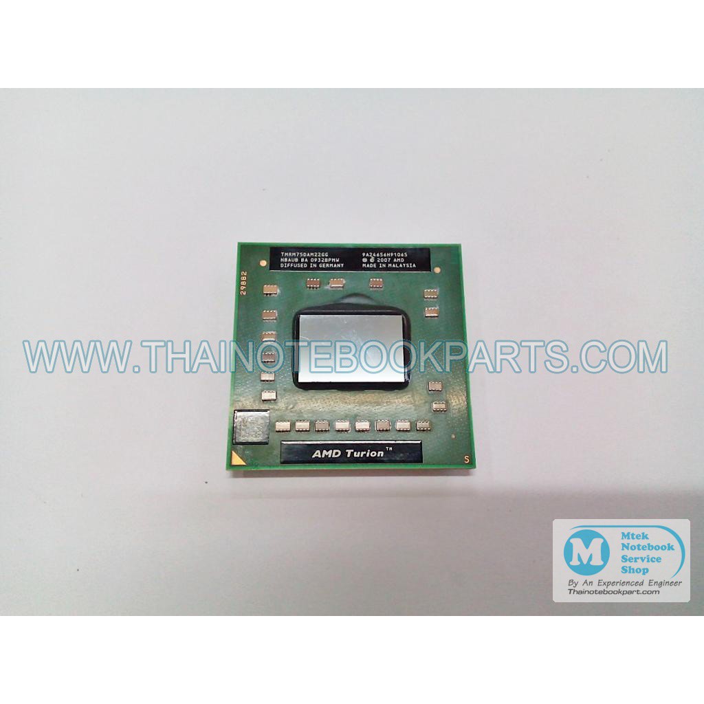 ซีพียูโน๊ตบุ๊ค AMD TURION X2 64 BIT RM-75 2.20 GHZ DUAL 2 DUO SOCKET S1 NBAUB TMRM75DAM22GG CPU ...