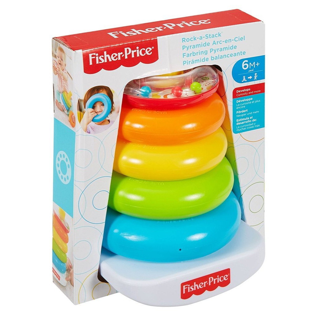 Fisher-Price Rock a Stack ห่วงเรียงซ้อน ของเล่นเสริมพัฒนาการ ของแท้ ...