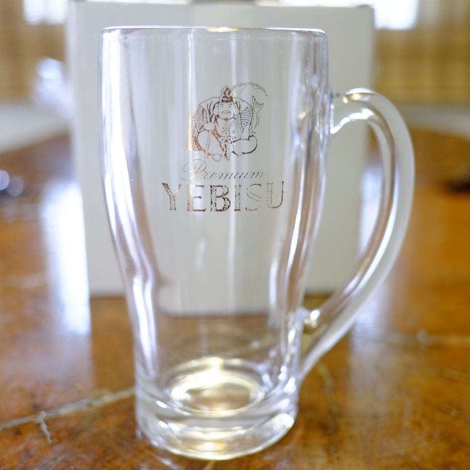 แก้วเบียร์ YEBISU Premium ของสะสมพรีเมี่ยม แบรนแท้ สไตล์วินเทจ แบบมัค ...