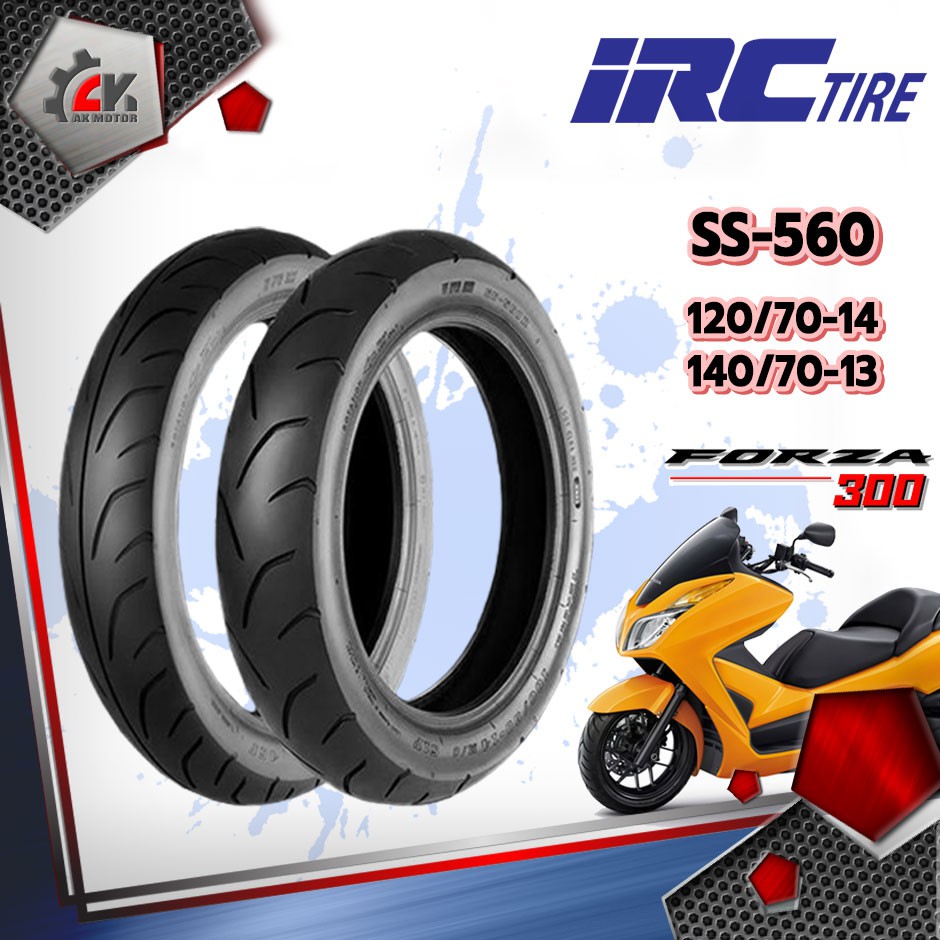 [ยางปี22] IRC SS560 : ขอบ 13, 14, 15 สำหรับ PCX, Xmax, Aerox, FORZA300 ...