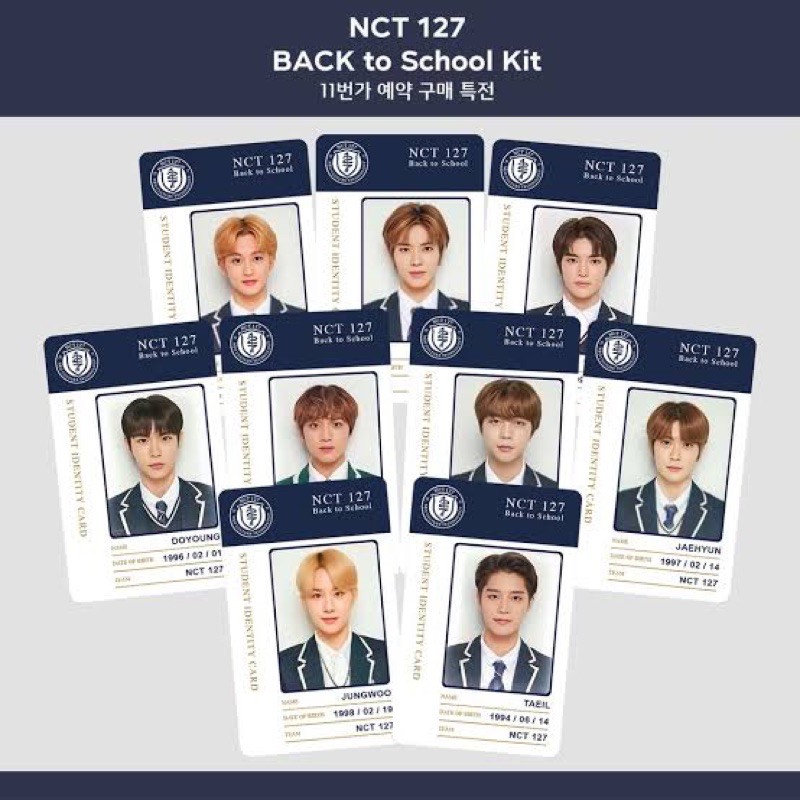 การ์ด Nct 127 back to school 2019 มาร์คลี | Shopee Thailand