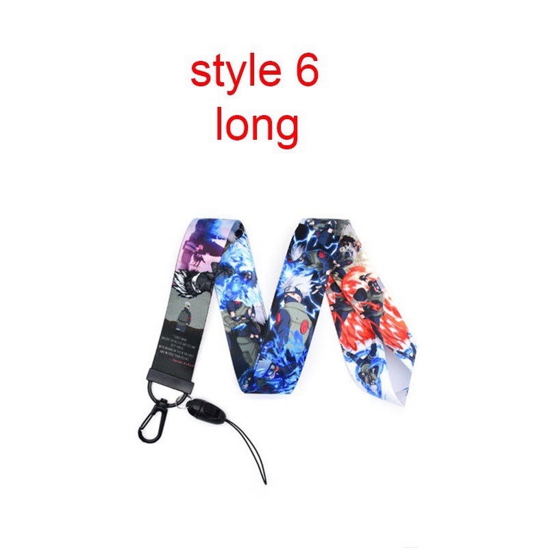 6 Styles Anime Naruto Akatsuki Clouds Neck Strap Lanyard for Keys DIY ...