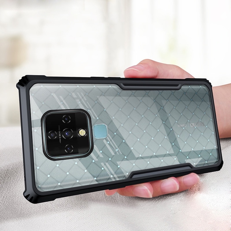 สําหรับ Tecno Camon 16 / Camon 16 SE Hybrid Soft Silicon กันกระแทกกันชน ...