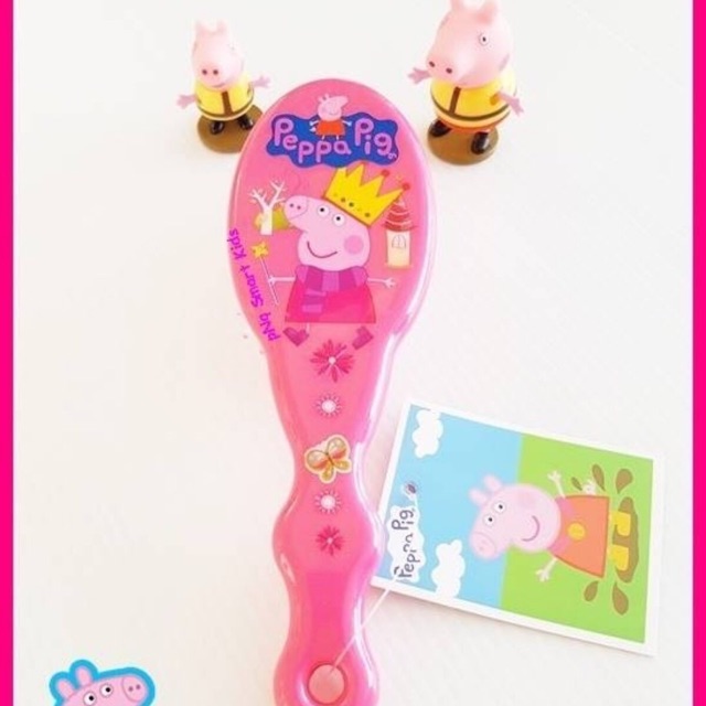 หวีสำหรับพกพา ลายการ์ตูน Peppa Pig Comb (Dark Pink) | Shopee Thailand