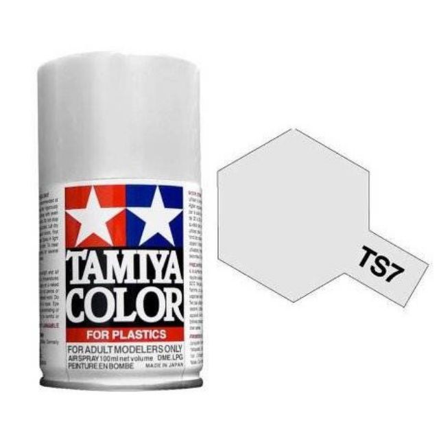 TAMIYA 85007 TS-7 RACING WHITE (GLOSS) สีสเปรย์ทามิย่า พ่นโมเดล ...