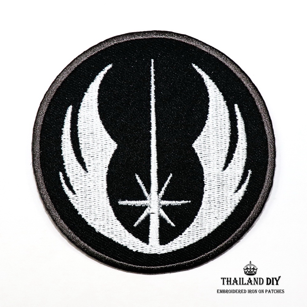 ตัวรีดติดเสื้อ งานปัก ตราสัญลักษณ์ เจได Jedi Order Star Wars Patch สตาร์วอร์ส WOP DIY ตัวรีด ...