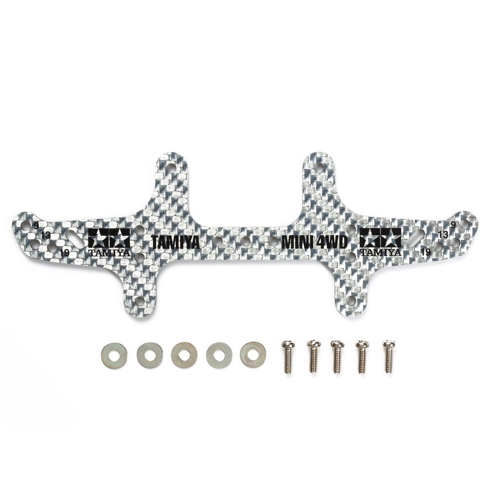 TAMIYA 95306 HG CARBON REAR MULTI ROLLER SETTING STAY (1.5mm/SILVER ...