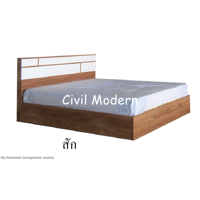 เตียง 3.5 ฟุต BD07-3.5 (ราคาเฉพาะเตียงไม่รวมที่นอน) Civil Modern | Shopee Thailand