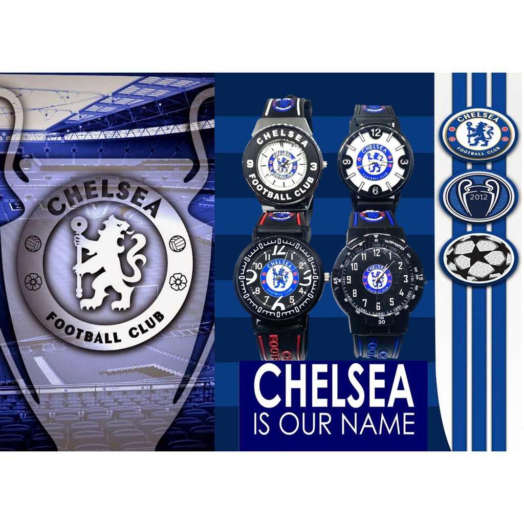 Chelsea-Barcelona พร้อมส่ง นาฬิกาแฟชั่น ทีมฟุตบอล นาฬิกาผู้ชายและ ...
