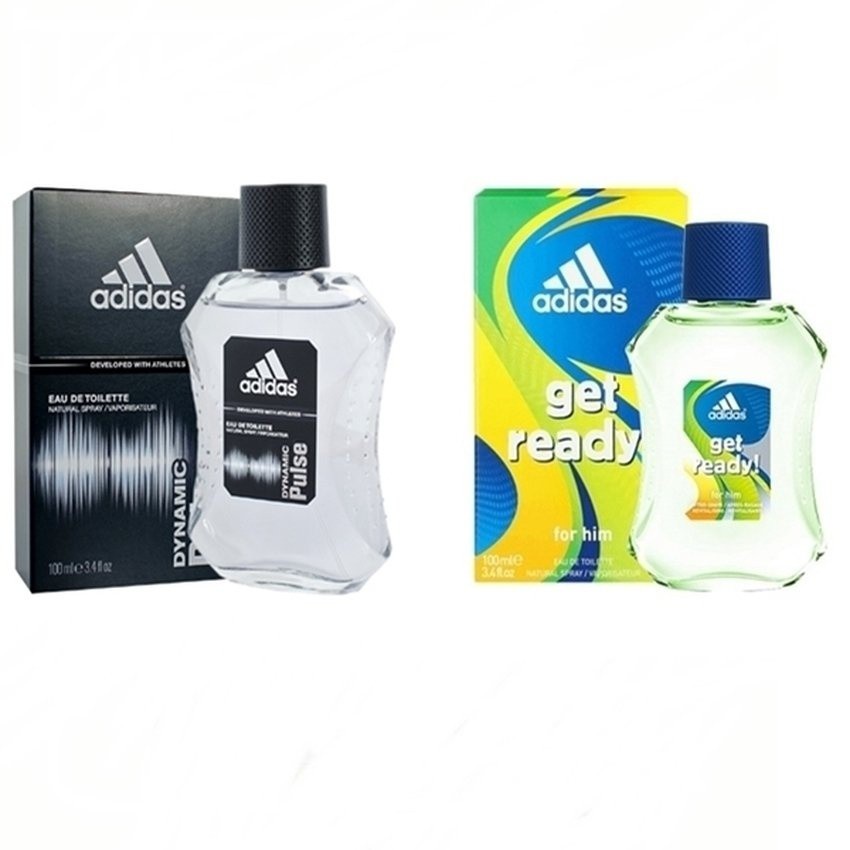 Adidas Get Ready for Men EDT 100 ml.+Adidas Dynamic Pulse Cologne for ...