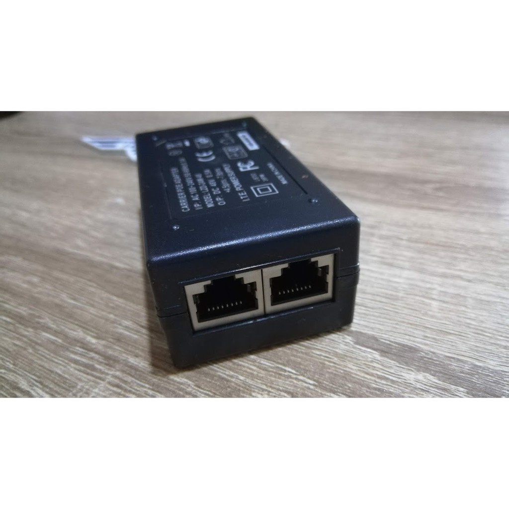 POE 48V 0.5A 24W Power Injector Ethernet Adapter สำหรับกล้อง IP ...