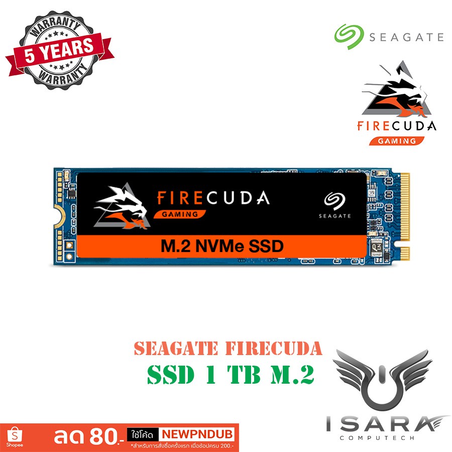 SEAGATE FIRECUDA 510 SSD 1TB, M.2 2280 NVMe ประกัน 5 ปี (ZP1000GM3A011 ...