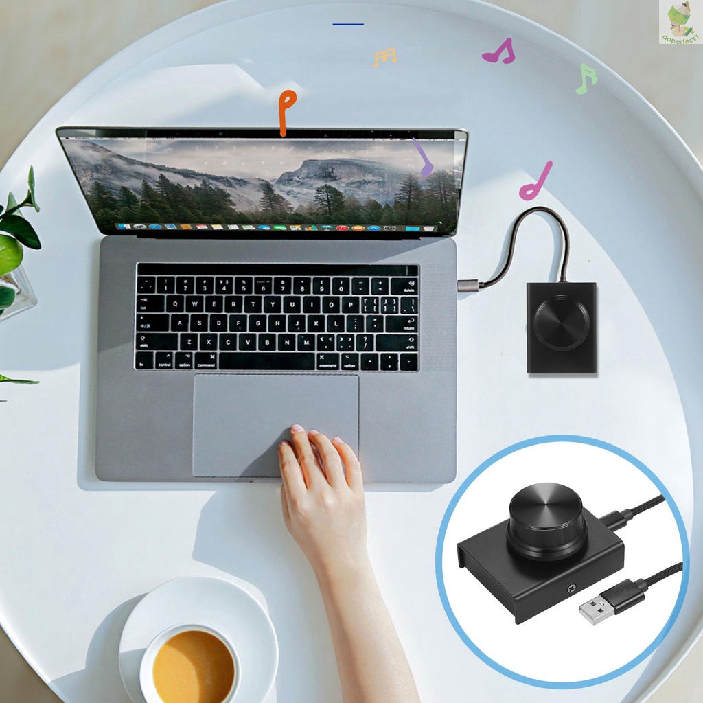 USB Volume Control Knob One Key Mute Volume Controller for Computer ...