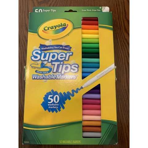 Crayola supertips 20 สี /50 สี /100สี ของแท้100% | Shopee Thailand