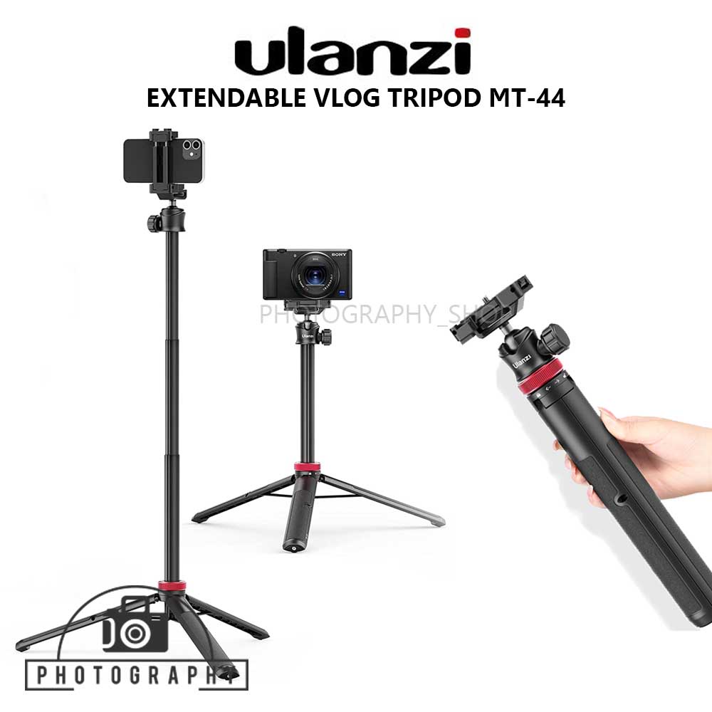 Ulanzi MT-44 Vlog Tripod ขาตั้ง ไม้เซลฟี่ ยืดหดได้ 102cm ไลฟ์สด รีวิว ...