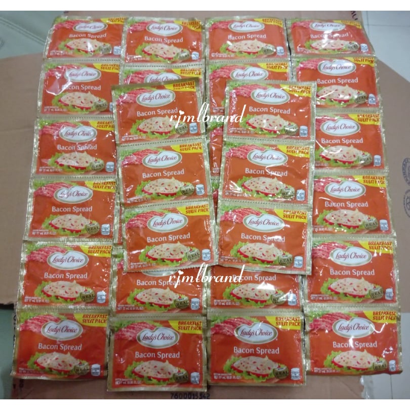 Lady's Choice Bacon Sandwich Spread 27ml เลดี้ส์ ช้อยส์ ที่ทาขนมปังรสเบ ...