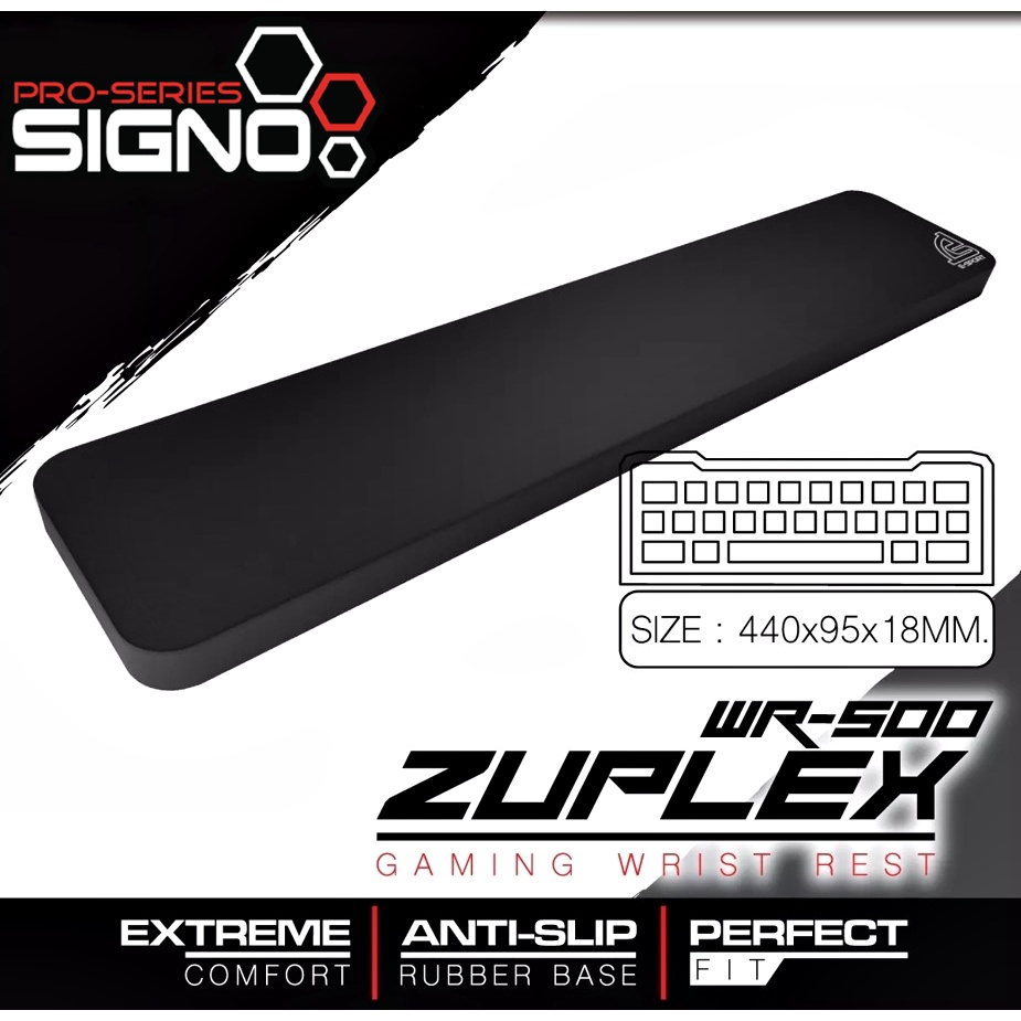 ที่รองข้อมือสุดนุ่ม SIGNO E-Sport (WR-500) ZUPLEX Gaming Wrist Rest ...