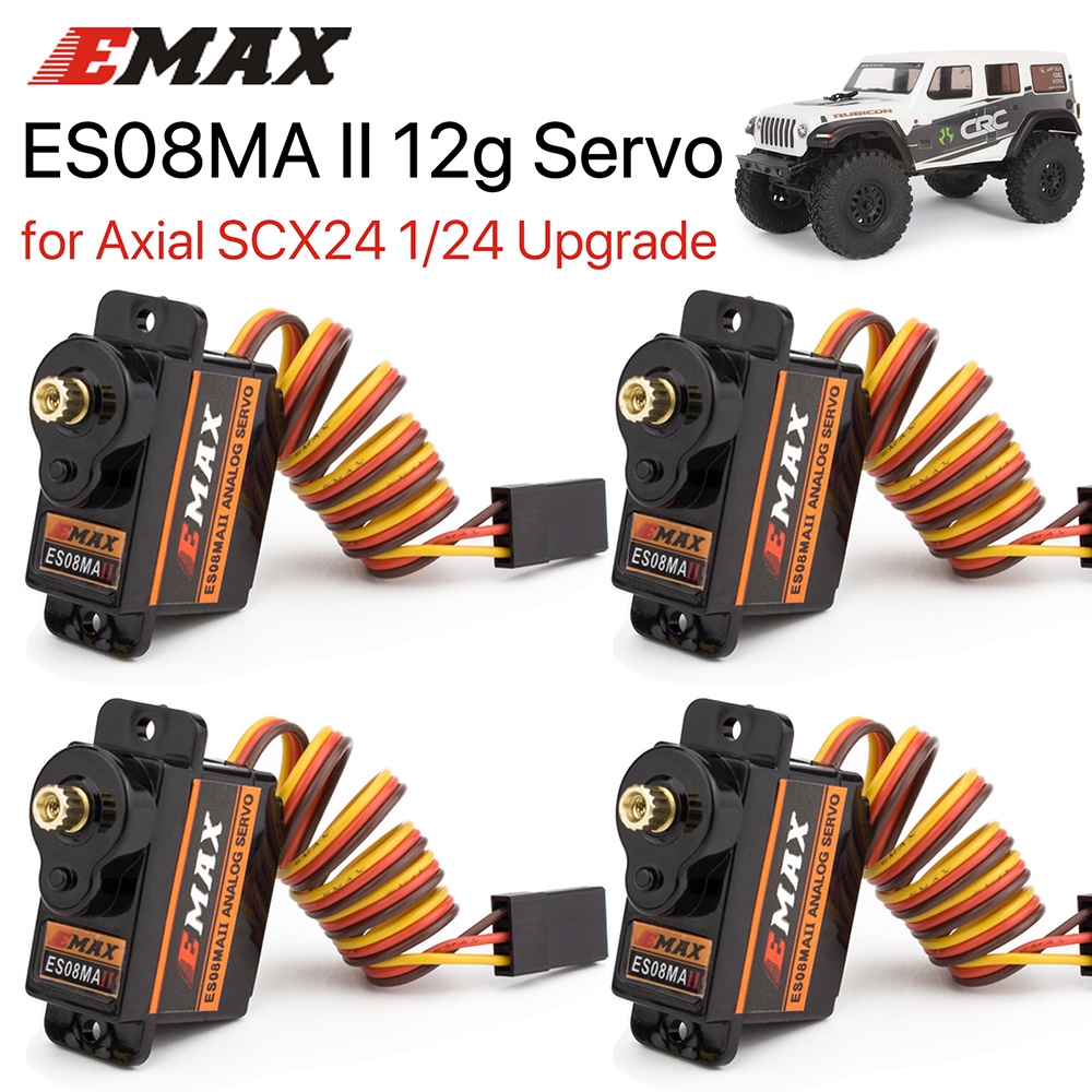 Emax ES08MA II เกียร์เซอร์โวอะนาล็อก โลหะ 12 กรัม พร้อมเมาท์ และแขน 15T ...