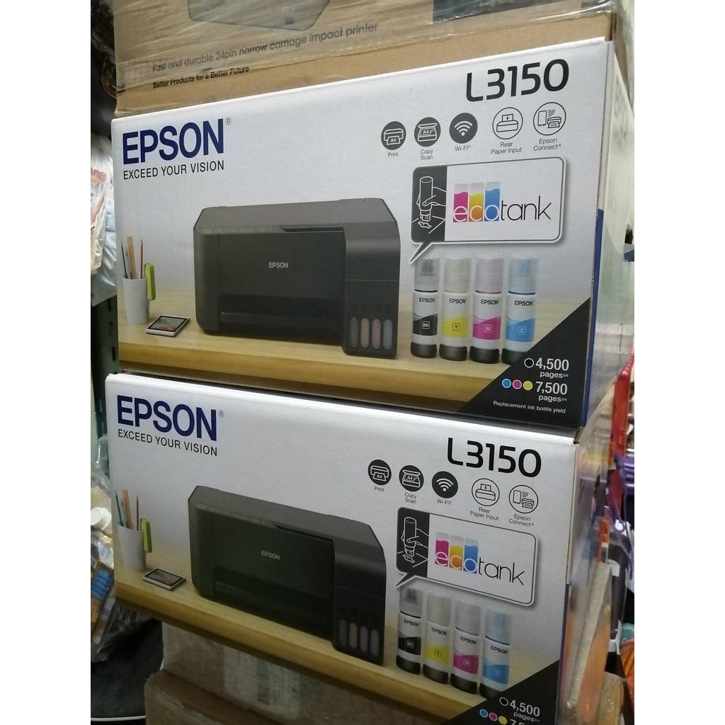 PRINTER EPSON L3150 + Tank พร้อมหมึกแท้ เครื่องใหม่ ประกันศูนย์ ...