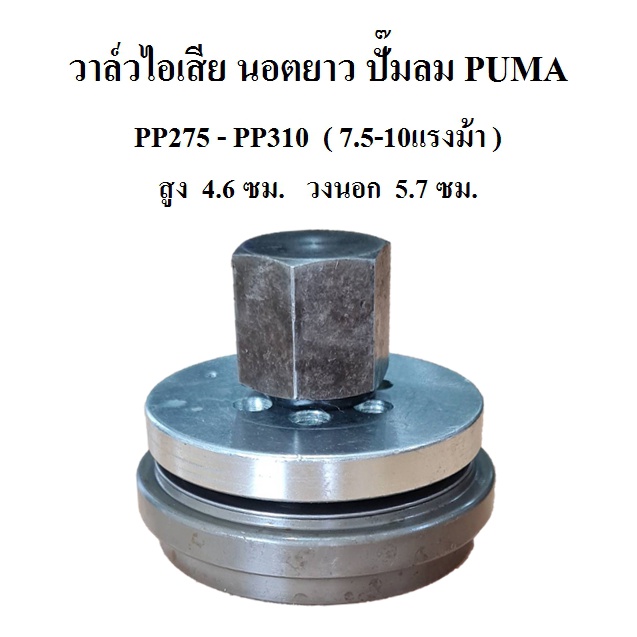 วาล์วส่ง วาล์วไอเสีย นอตยาว PP-275, PP-310 อะไหล่ปั๊มลม PUMA 7.5-10แรงม้า Exhaust Valve | Shopee ...