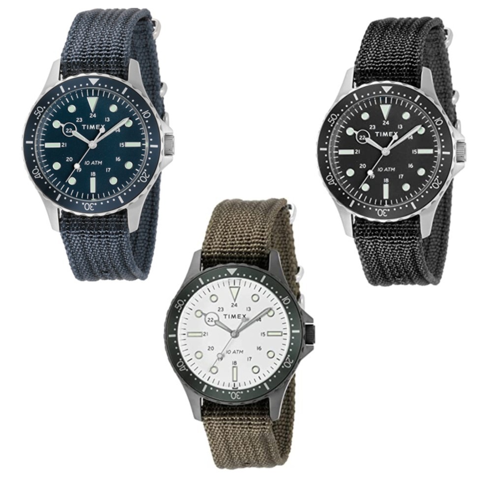 Timex TW2T75400 ,TW2T75500 , TW2T75600 NAVI XL 41MM SST นาฬิกาข้อมือ ...