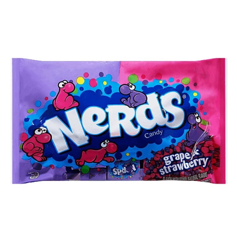 Nerds Candy Grape & Strawberry น้ำหนัก 340 กรัม 1 แพ็คมี 28 กล่อง รวม 2 รส สินค้าของ USA BBF.03/ ...