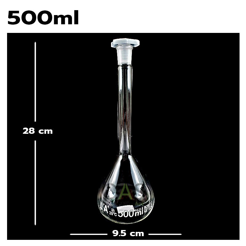 Volumetric Flask With Polyethylene Cover ขวดวัดปริมาตร พร้อมฝาปิดโพลีทิลีน | Shopee Thailand