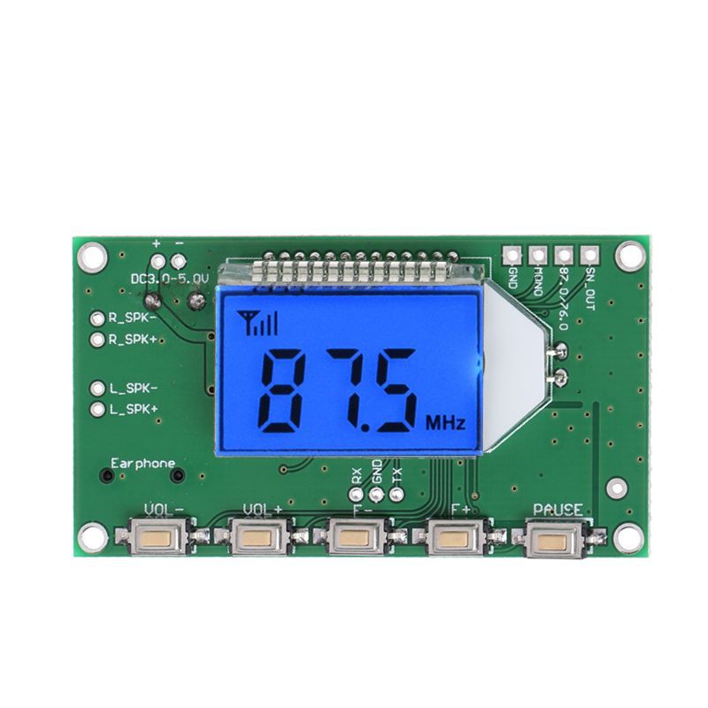 PLL LCD Digital FM Radio Receiver Module 87-108MHZ Wireless Stereo ...