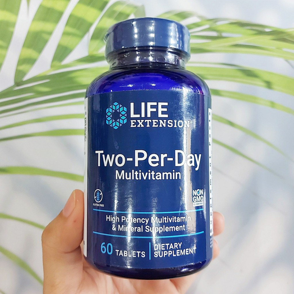 (Life Extension®) Two-Per-Day 60 Tablets Multivitamin & Mineral วิตามิน ...