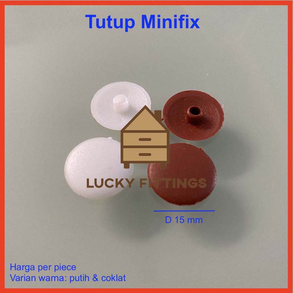 Minifix Cap / Knock Down Screw Bolts D 15 mm | Shopee Thailand