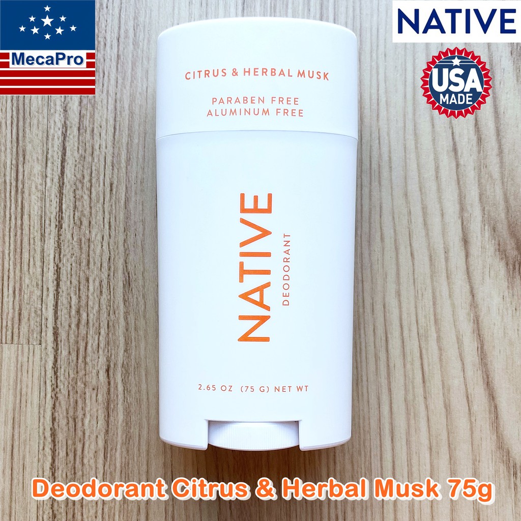 NATIVE® Deodorant Citrus & Herbal Musk 75g เนทีฟ ระงับกลิ่นกาย กลิ่นหอม ...