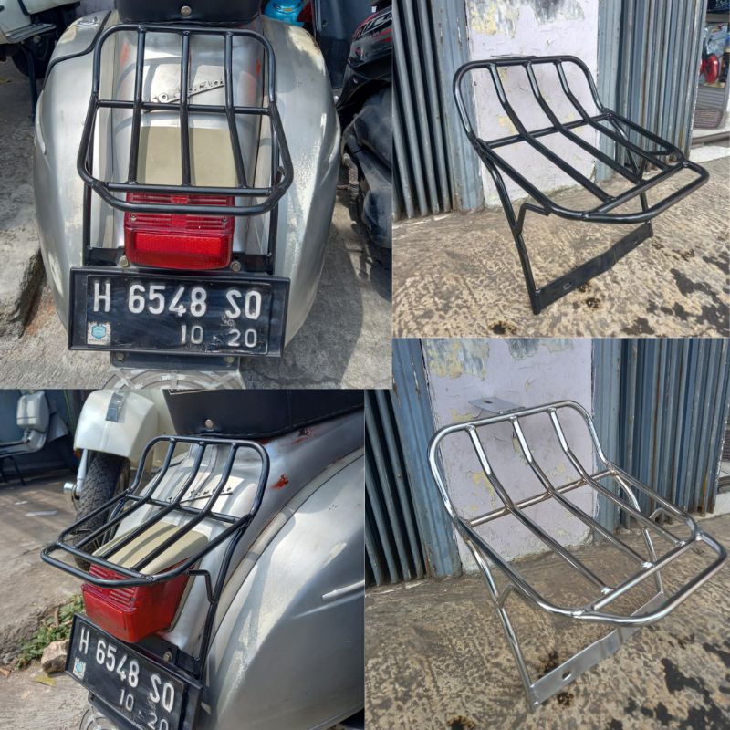 แร็คท้าย Vespa Super Sprint Vbb Backrack | Shopee Thailand