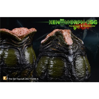 In-Stock 1/6 Scale Fire Girl Toys FG044-A Alien Egg Face hugger & Chest ...