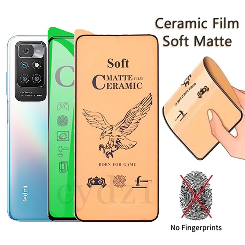 ฟิล์มกระจกนิรภัยเซรามิค แบบนิ่ม ผิวด้าน สําหรับ Redmi 14C 13 13C 12 12C 11A A3 A1 A2 10 9 10A ...