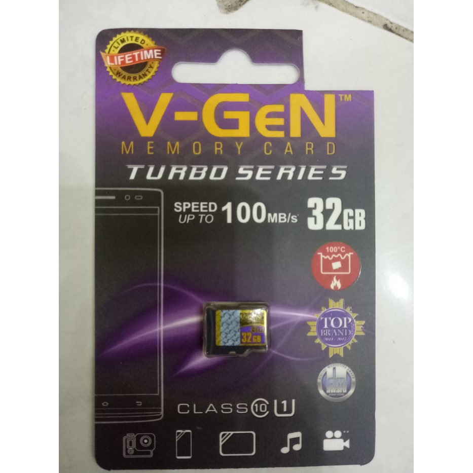 Vgen micro SD Vgen 32GB class 10 การ์ดหน่วยความจําชุดเทอร์โบ | Shopee ...