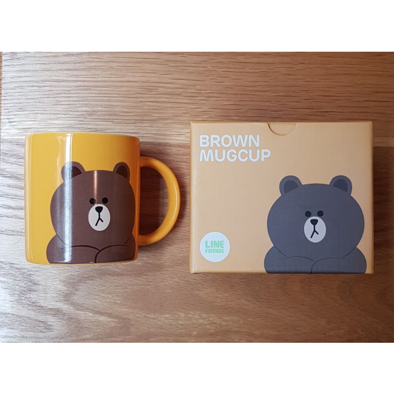 ถ้วย Line Friends Mug Cup ของแท้ Made in Korea Brown & Sally บราวน์ แซ ...