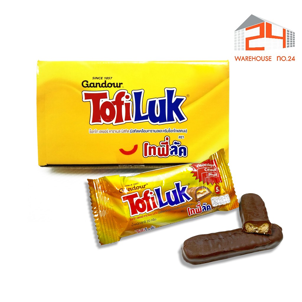 ส่งไว🚀24ชม. Tofiluk โทฟี่ลัค โทฟี่ลัก บิสกิตเคลือบคาราเมลและครีมช็อก ...