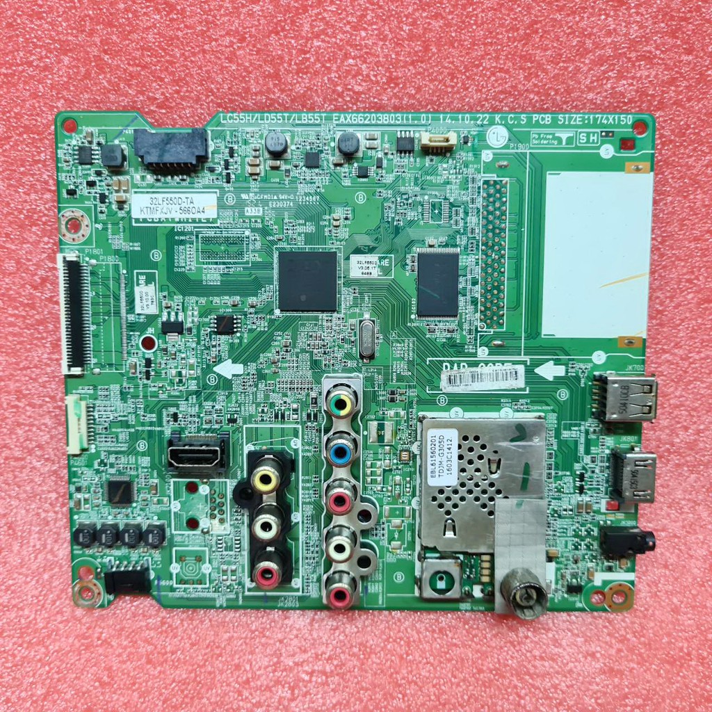 เมนบอร์ด MainBoard LG รุ่น 32LF550D 32LF560D พาร์ท EAX66203803 อะไหล่ ...
