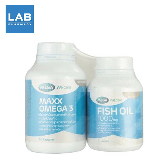 MEGA We Care Maxx Omega 3 Set 60s + Fish Oil 30s - เมก้า วีแคร์ ...