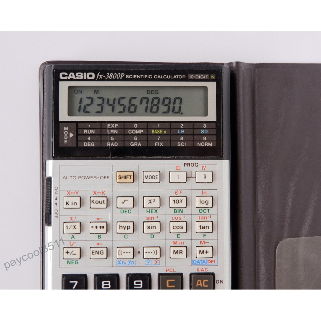 เครื่องคิดเลข Casio Fx-3800P scientific calculator ของแท้ มือสอง ...