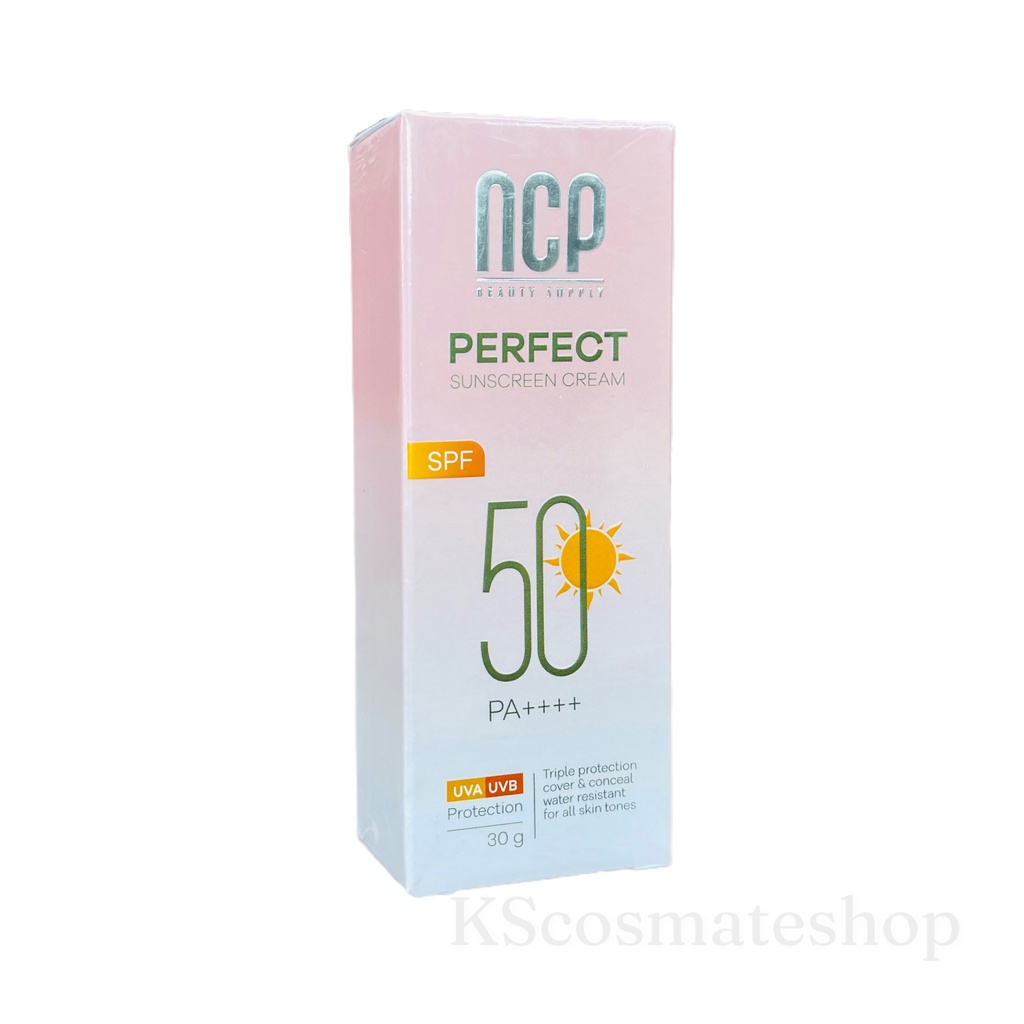 กันแดดหน้า NCP Perfect Sunscreen SPF50PA+++ กันแดด คุมมัน กันน้ำ กันเหงื่อ 30 กรัม | Shopee Thailand