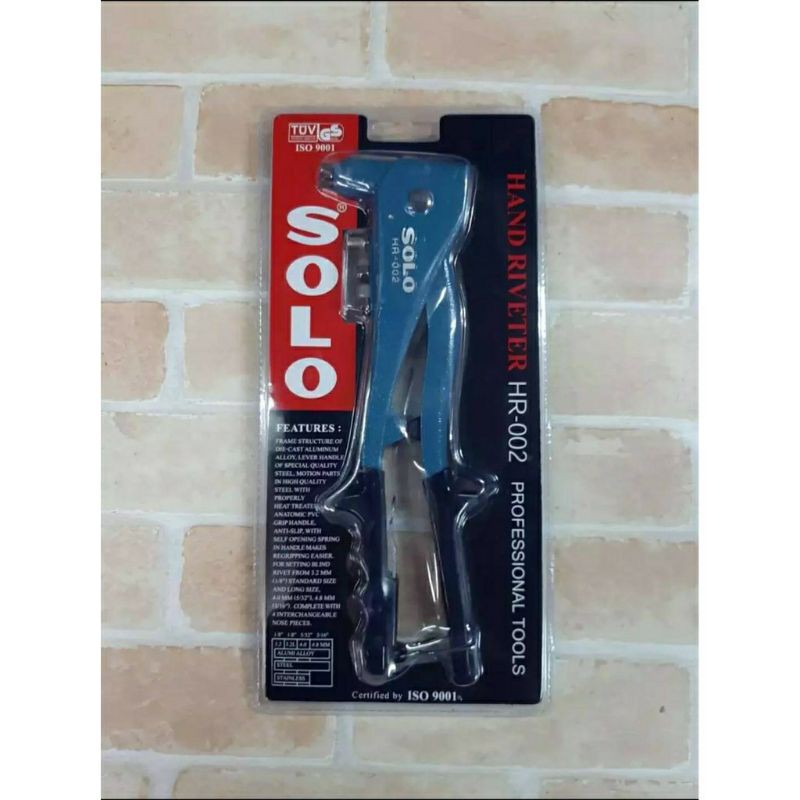 SOLO คีมย้ำรีเวท No.HR 002 | Shopee Thailand