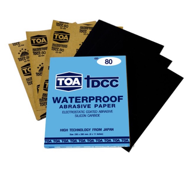 กระดาษทรายน้ำ กระดาษทราย TOA รุ่น DDC | Shopee Thailand