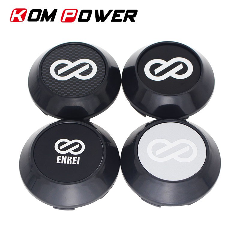 4pcs JDM racing ENKEI 68mm center caps on wheel ENKEI logo emblem ...