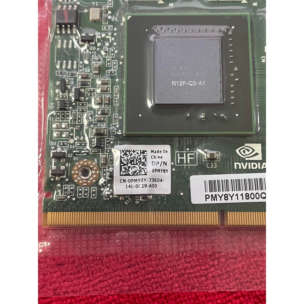 PMY8Y New Dell Precision M4600 Nvidia Quadro 2000M 2GB SDRAM Video Card ...