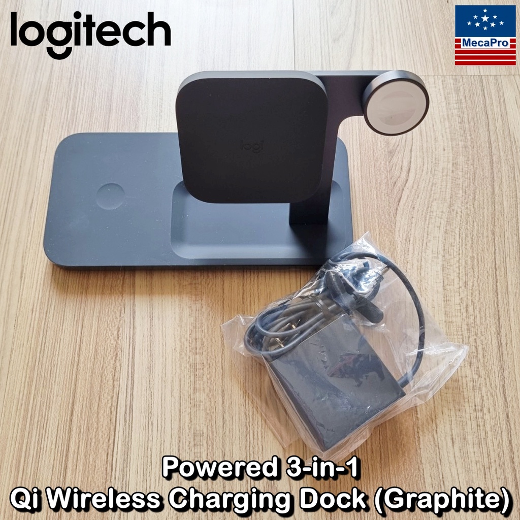 Logitech® Powered 3-in-1 Qi Wireless Charging Dock โลจิเทค แท่นชาร์จไร้ ...