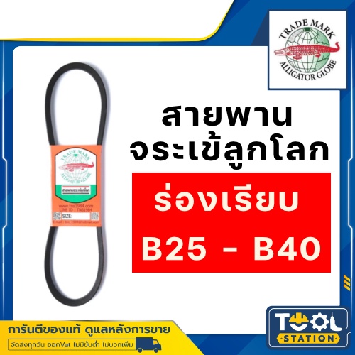 จระเข้ลูกโลก สายพาน ร่อง B ร่องเรียบ B25 B26 B27 B28 B29 B30 B31 B32 B33 B34 B35 B36 B37 B38 B39 ...